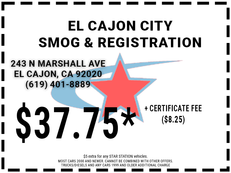 El Cajon City Smog Check – STAR Certified Smog Check for All Types of ...